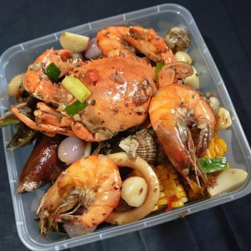Jual LE Seafood Mix Garlic Butter Makanan Matang Seafood 73n by Sambal ...