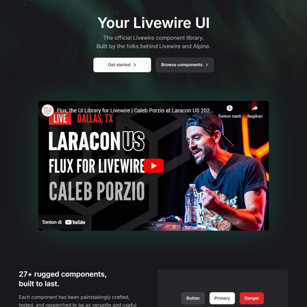 Jual Flux UI Pro - Laravel Livewire UI Kit Component Lengkap | Shopee ...
