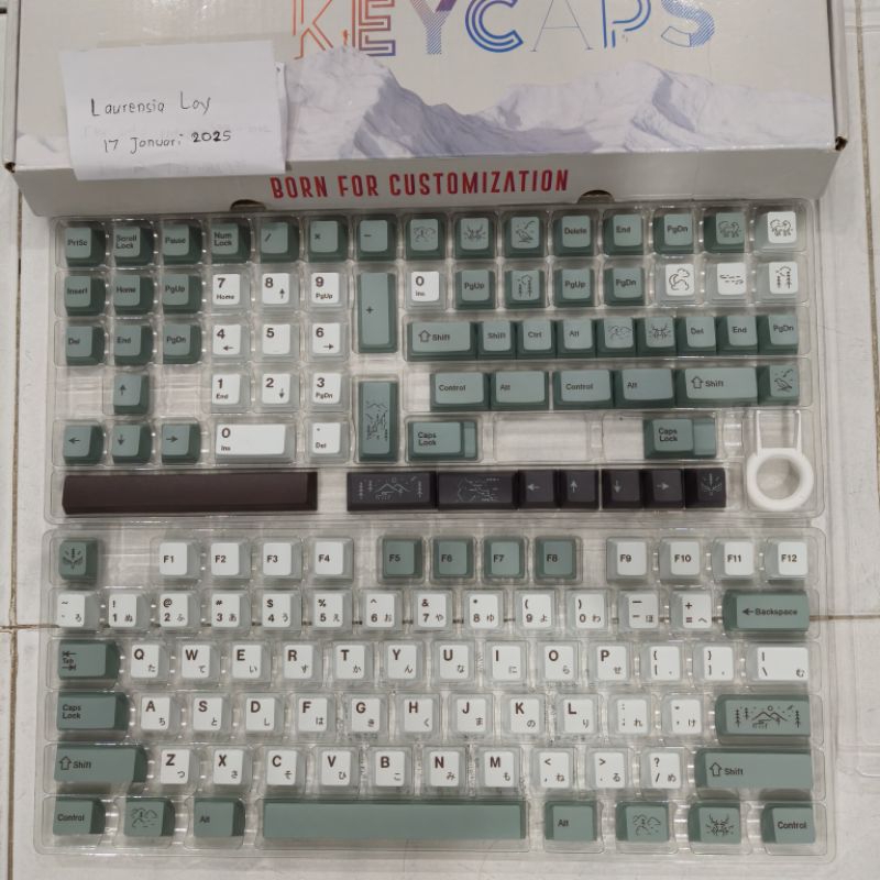 Jual KEYCAPS KC Misty Hiragana Cherry Profile 143 Keys - Mechanical ...