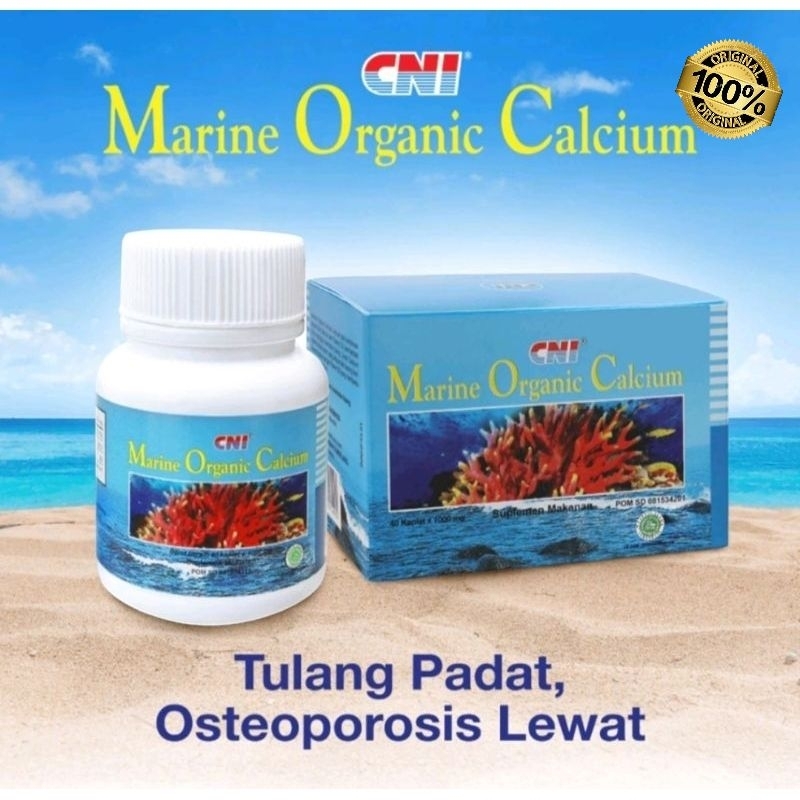 Jual CNI MARINE ORGANIC CALCIUM ORIGINAL (40 TAB ) - VITAMIN UNTUK ...