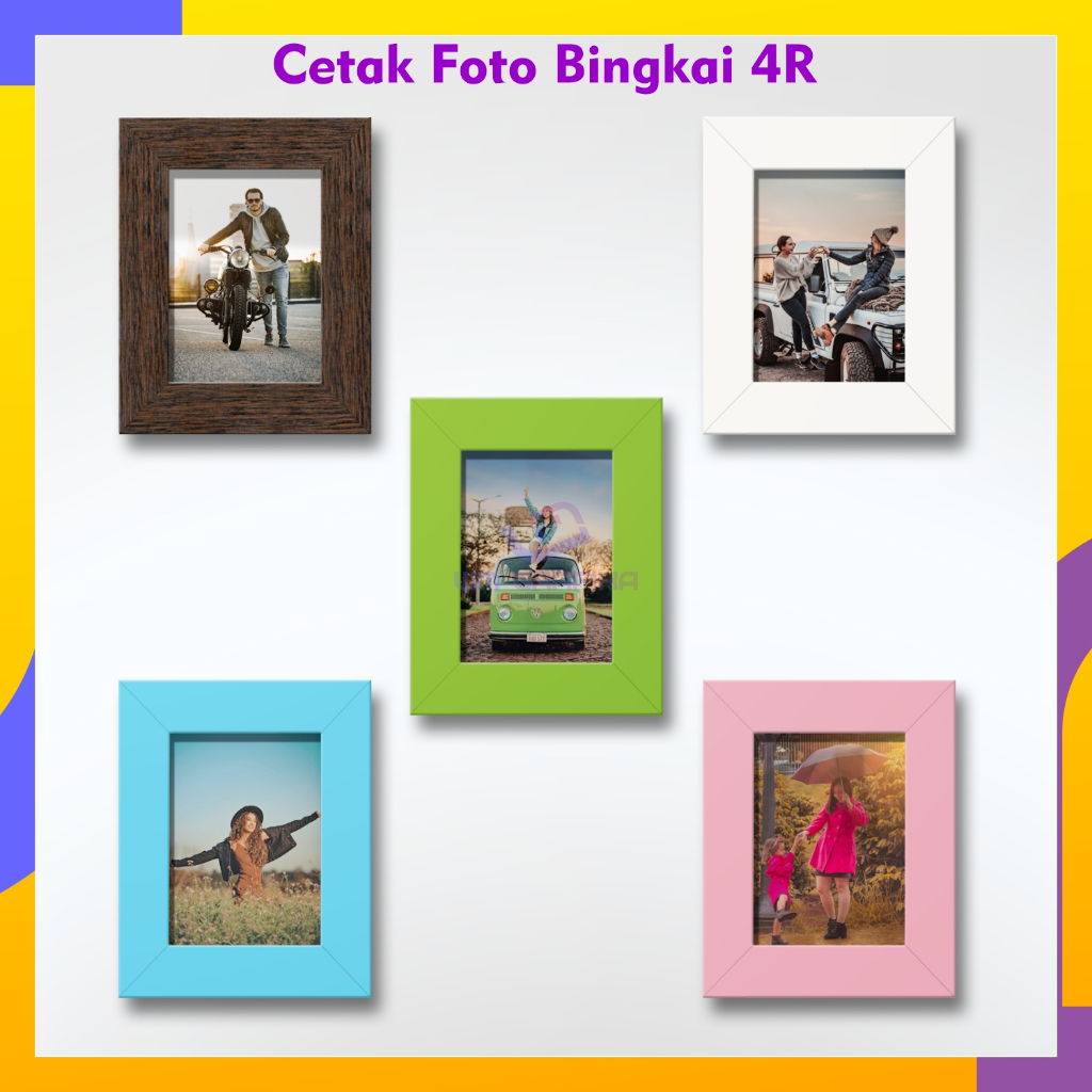 Jual Bingkai Pigura Frame 4R dan Cetak Foto 4R Custom | Shopee Indonesia