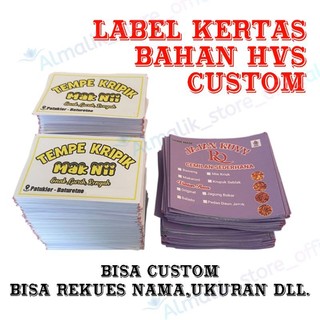 Jual JASA CETAK BAHAN HVS / Cetak Label Kemasan produk Jualan / print ...