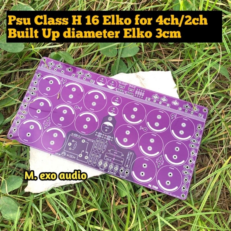 Jual Pcb Psu Class H 16 Elko For 4ch/2ch dimensi 3cm elko built up ...