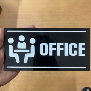 Jual Papan penanda akrilik,sign akrilik OFFIEC/STUDIO/FREE WIFI/MUSHOLA ...