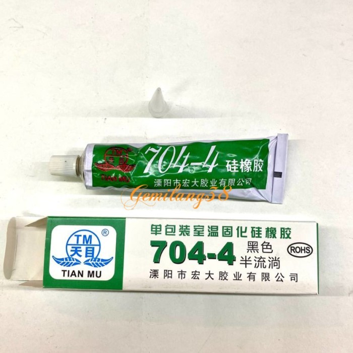 Jual Lem Tian Mu 704 Hitam / Thermal Glue + Sealant Silicone Grease ...