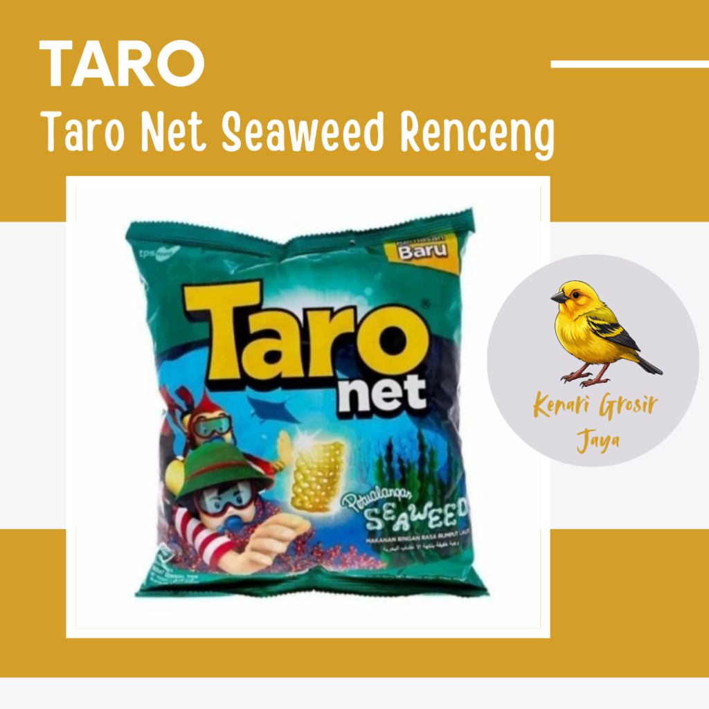 Jual Taro Net Rasa Rumput Laut Renceng 9 Gram x 10 Pcs | Shopee Indonesia