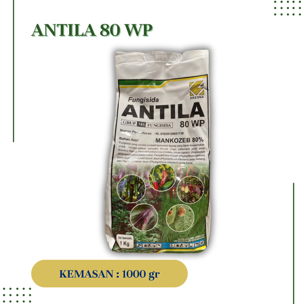 Jual Fungisida ANTILA 80WP kemasan 1KG | Shopee Indonesia