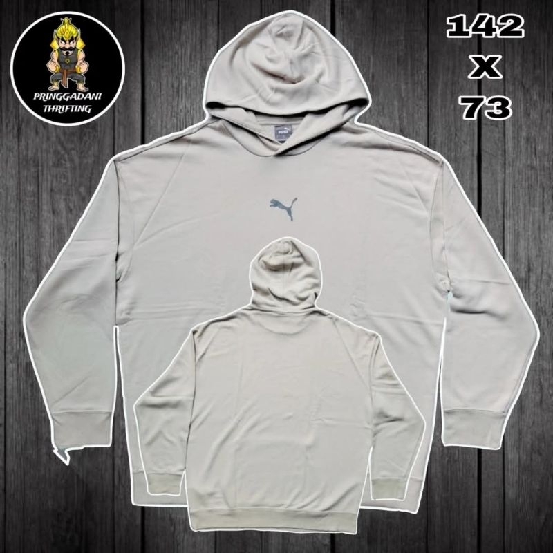 Jual Hoodie PUMA CENTER Logo Cream Edition | Shopee Indonesia