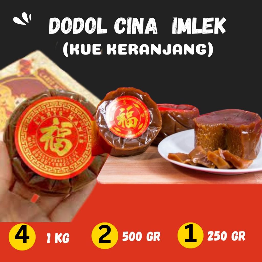 Jual DODOL CINA IMLEK/ KUE KERANJANG 250GR/500GR/1KG | Shopee Indonesia