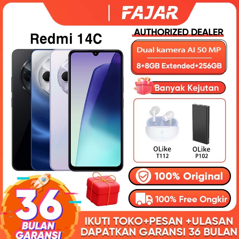 Jual Xiaomi Redmi 14C (6/128GB) (8/256GB) — Garansi Resmi Xiaomi ...