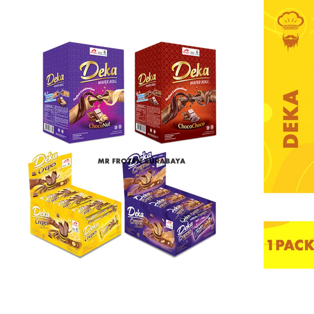 Jual DEKA - Wafer Roll Deka Crepes 1 Box FREE BUBLE WRAP | Shopee Indonesia