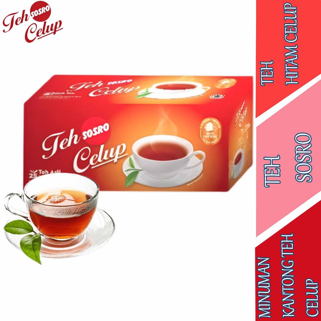 Jual Kantong Teh Celup - Teh Sosro - Minuman Teh Hitam Celup - Isi 25 ...