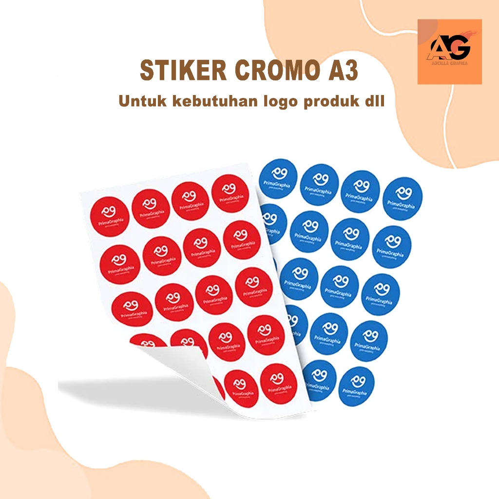 Jual STIKER LABEL CHROMO CUSTOM STIKER LOGO JUALAN LEBEL KEMASAN STIKER ...