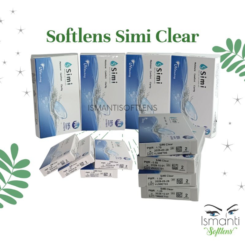 Jual Softlens Bening Simi Clear Monthly diameter 14.20 mm | Shopee ...