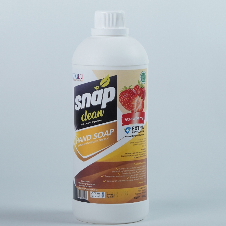 Jual snap clean hand soap sabun cuci tangan bersih 1 liter ...