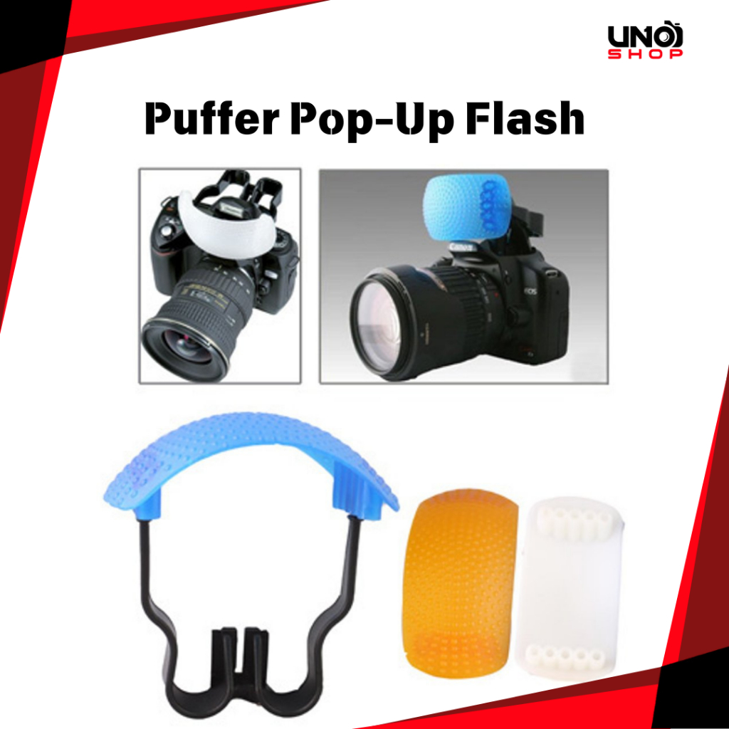 Jual Dome Puffer Pop-Up Flash Diffuser 3 Warna Untuk Kamera DSLR ...