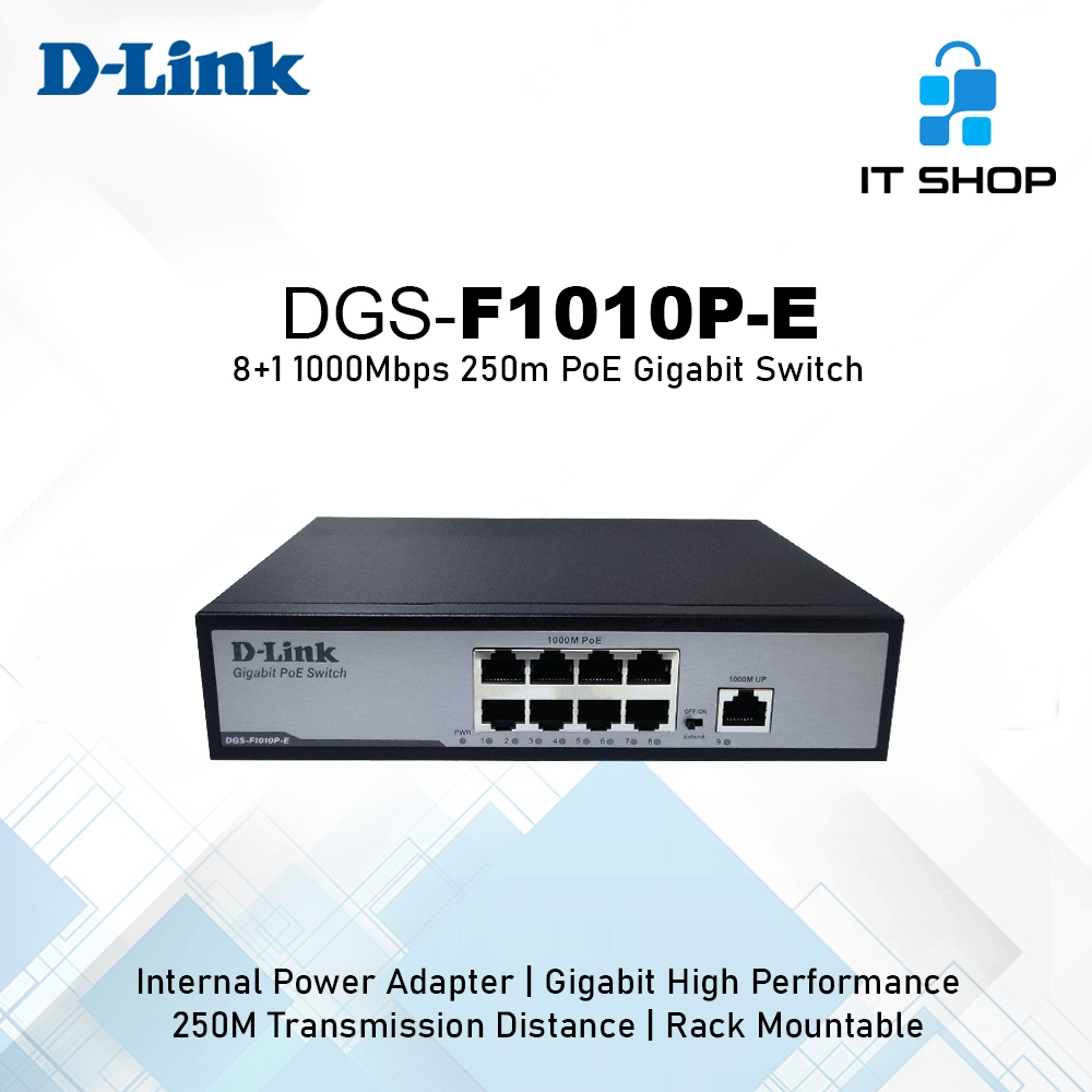 Jual D-Link PoE Switch Hub DGS F1010P-E | Shopee Indonesia