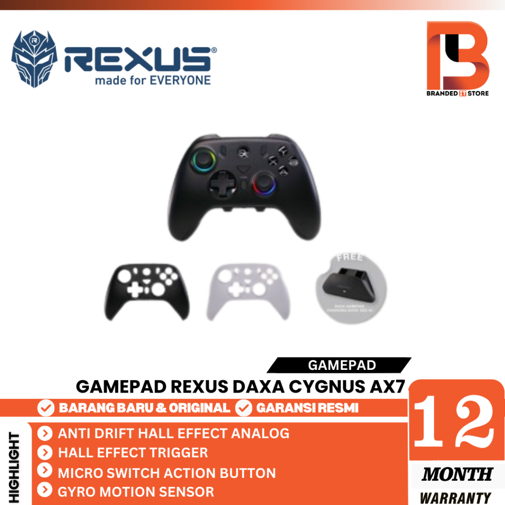 Jual REXUS DAXA CYGNUS AX7 WIRELESS Gamepad | Shopee Indonesia