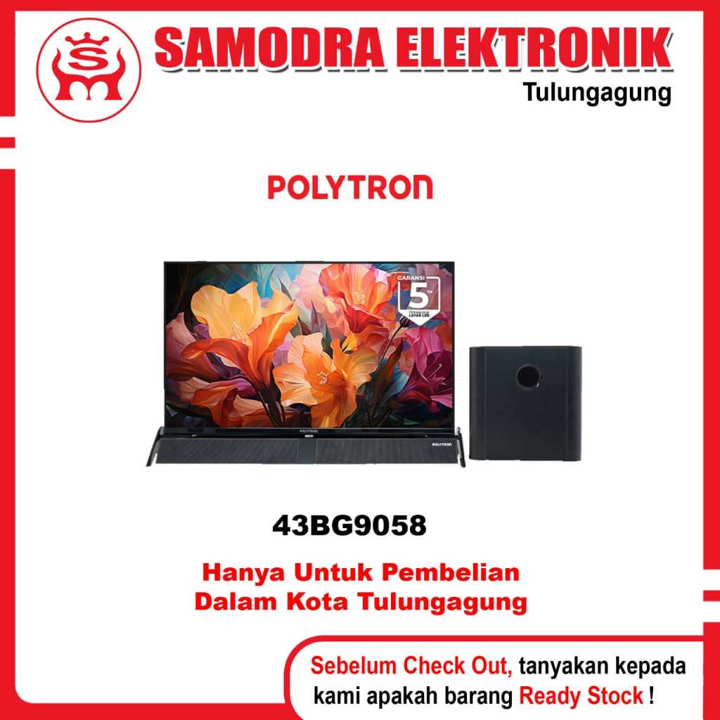 Jual LED TV POLYTRON PLD-43BG9058 + SWF-0251 | Led 43 Inch Smart Cinemax Google Tv Polytron ...