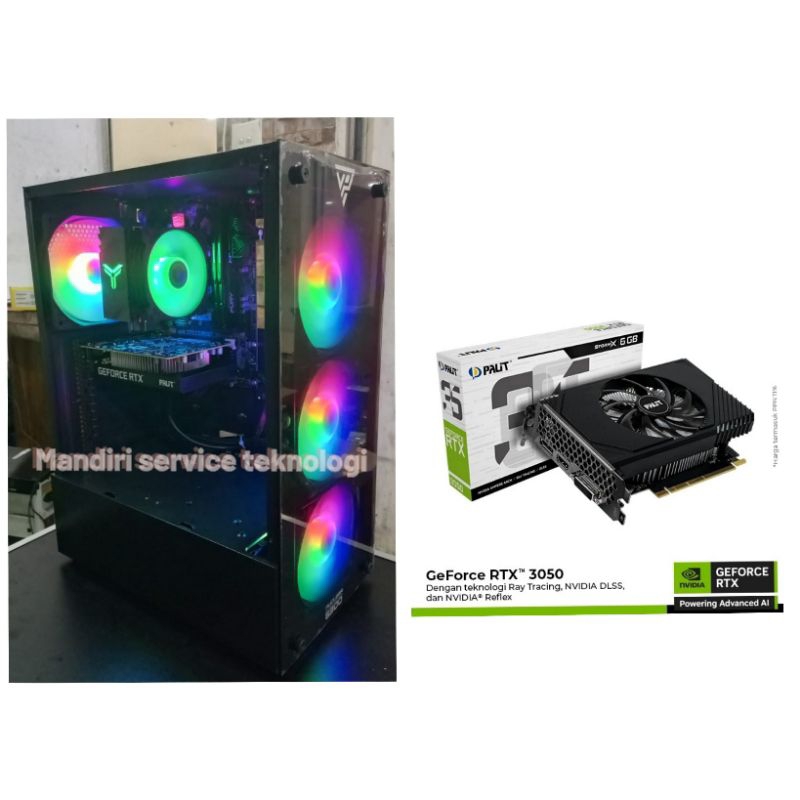 Jual Rakitan PC Gaming / Editing / Rendering Intel Core i5 12400F Gen 12 LGA 1700 VGA RTX 3050 ...