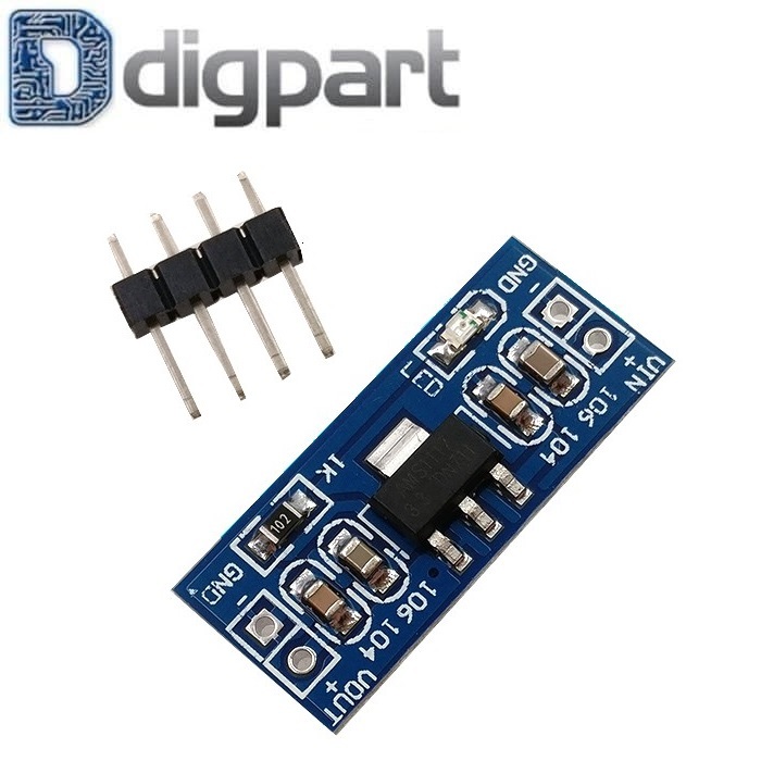 Jual AMS1117 5V 1A DC DC Regulator Step Down Power Supply Module ...