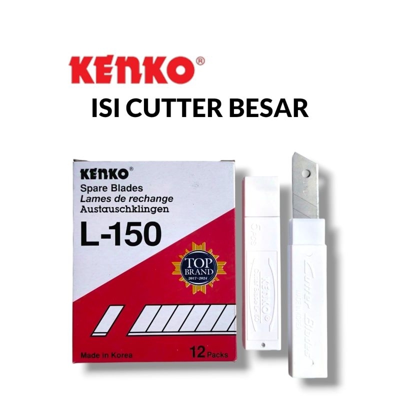 Jual ISI CUTTER / KENKO CUTTER REFILL L-150 (pak putih) | Shopee Indonesia