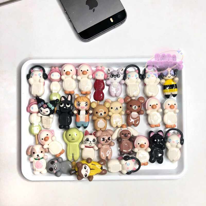 Jual phone hippers/phone charm clay custom/keychain clay custom ...