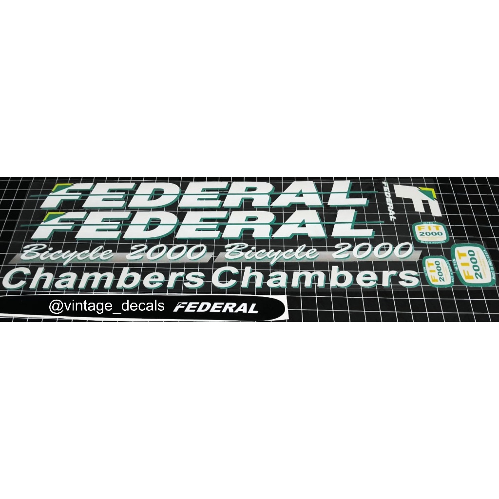 Jual sticker decals sepeda federal chambers | Shopee Indonesia