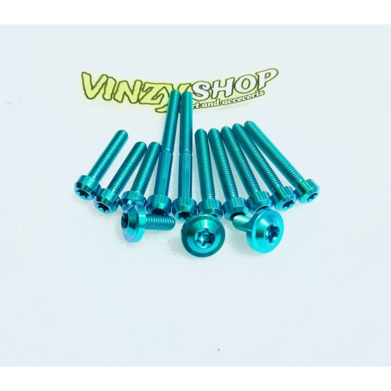 Jual baut titanium gr5 bak cvt Vario 125/150 13pcs sudah termasuk air ...