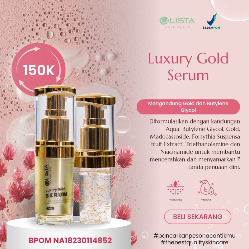 Jual Lista Luxury Gold Serum | Shopee Indonesia
