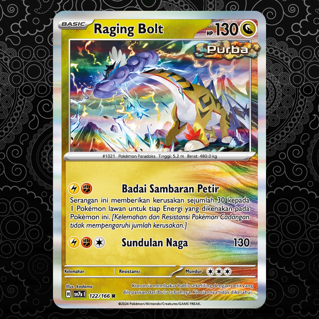 Jual Pokemon Raging Bolt HOLO Naga TCG Kartu Pokemon Indonesia ( Harga ...