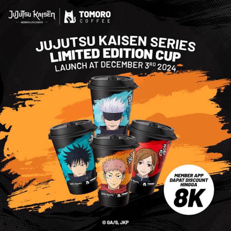 Jual Promo 2Cup only 55K Jujutsu Kaisen TOMORO Coffe Character Cup ...