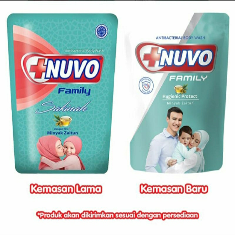Jual Nuvo Antibacterial Body Wash Family Sakinah Minyak Zaitun 400 ml ...