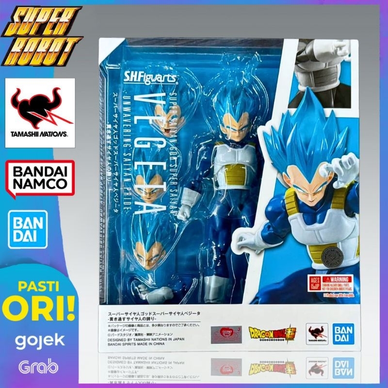 Jual 𝗕𝗔𝗡𝗗𝗔𝗜 SHF SSGSS Super Saiyan God Blue Vegeta Unwavering Saiyan Pride - Dragon Ball ...