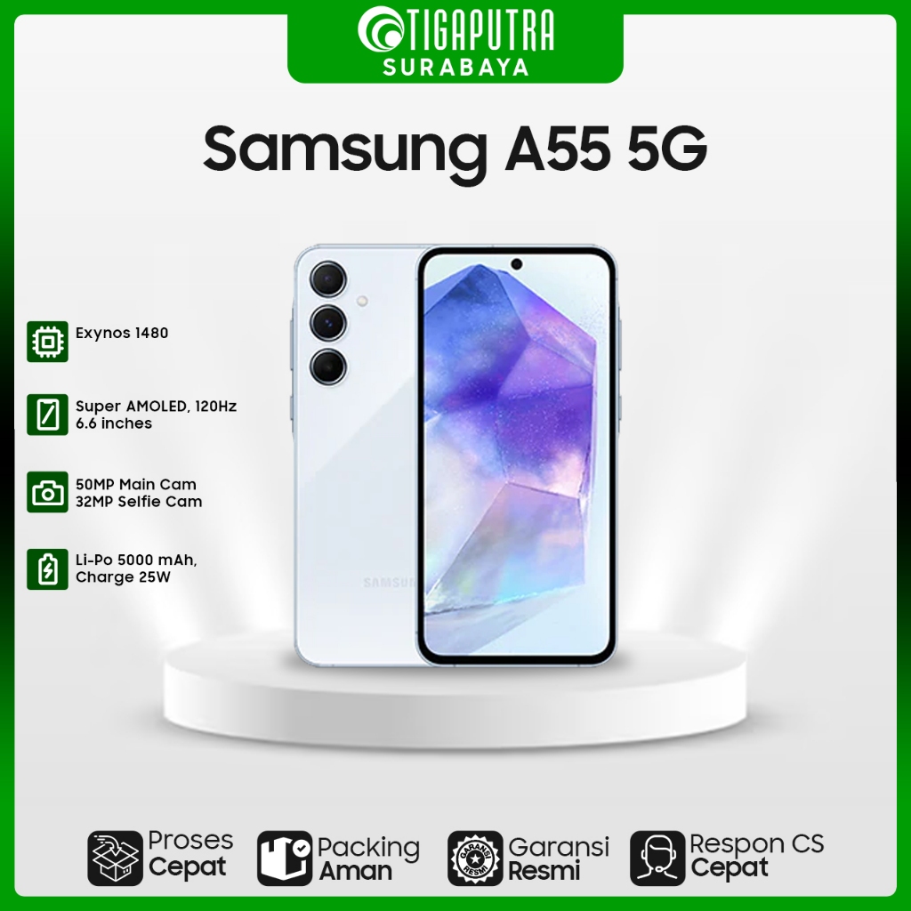 Jual Samsung Galaxy A55 5G (Ram 8/12, Rom 256GB, Alumunium Frame ...
