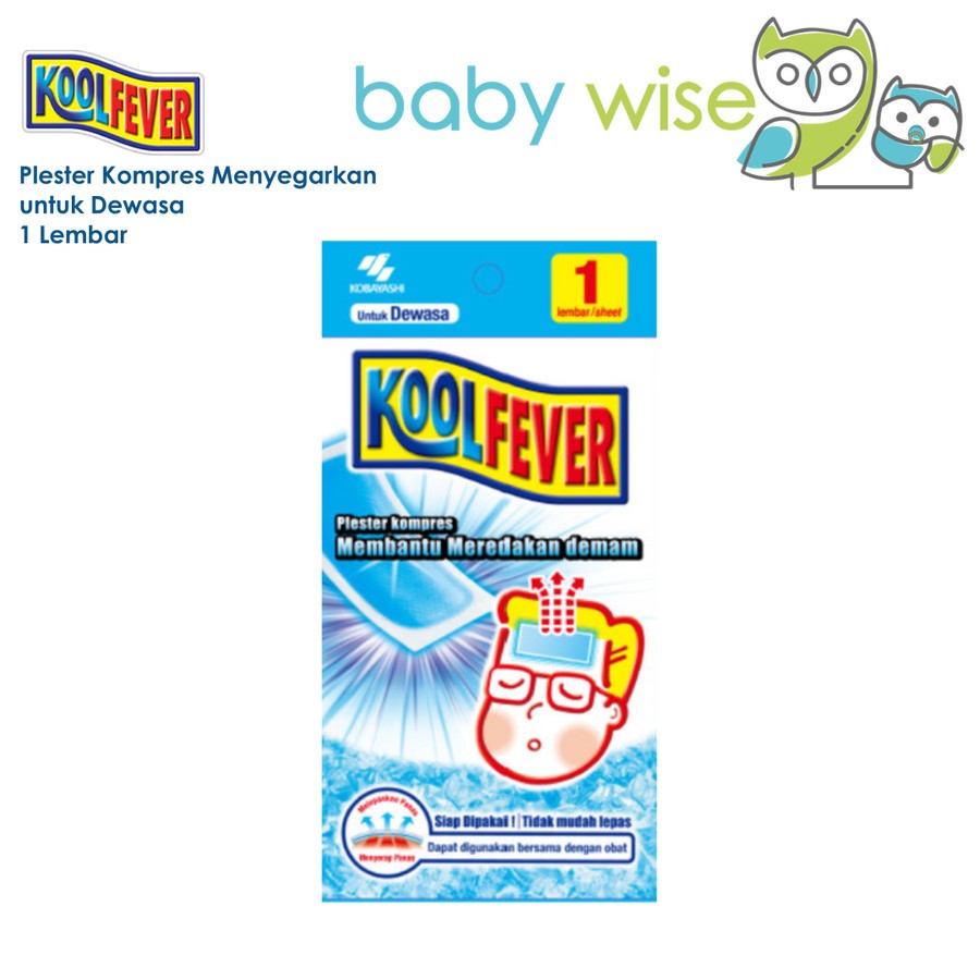 Jual KoolFever Kool Fever Plester Kompres Menyegarkan untuk Dewasa 1 lembar | Shopee Indonesia