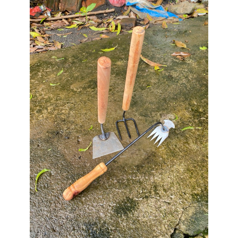 Jual Paket Berkebun 3 PCS Pencabut Rumput Liar Halaman Cangkul Rumput ...