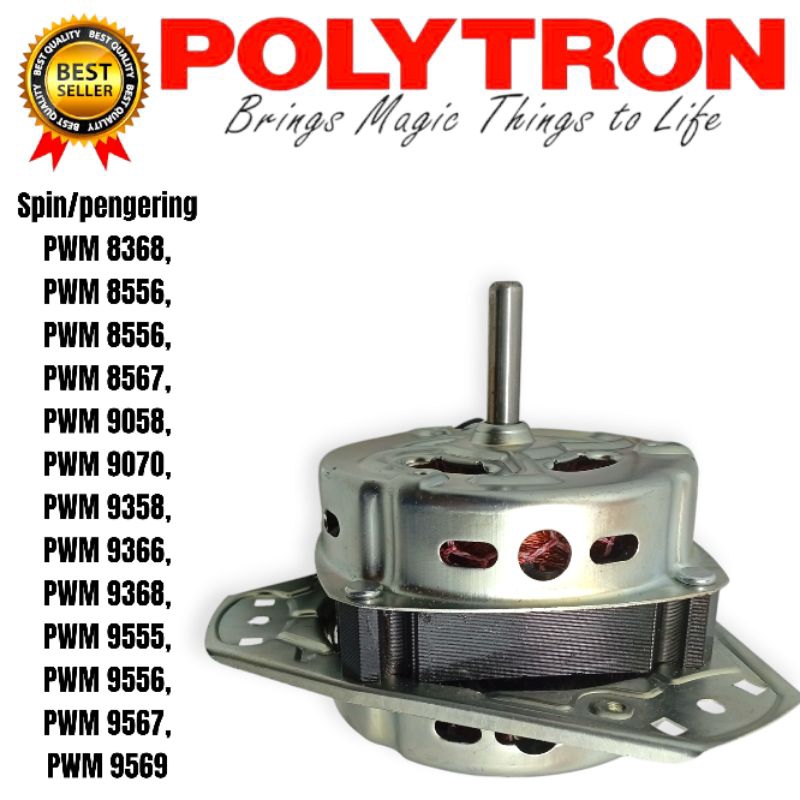 Jual motor / dinamo pengering mesin cuci 2 tabung POLYTRON PWM 8368 PWM ...