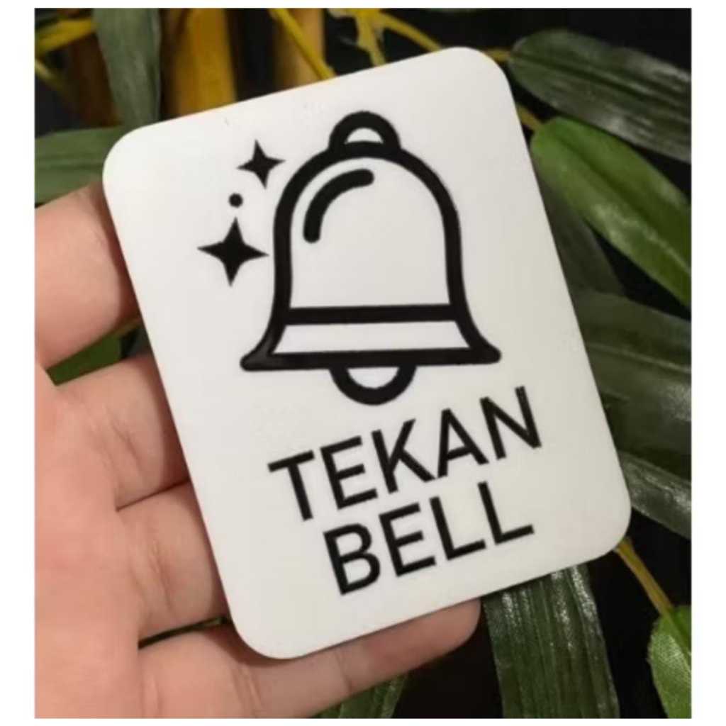 Jual Akrilik Tekan Bell / Sign Board Acrylic / Papan Tulisan Tekan Bell ...