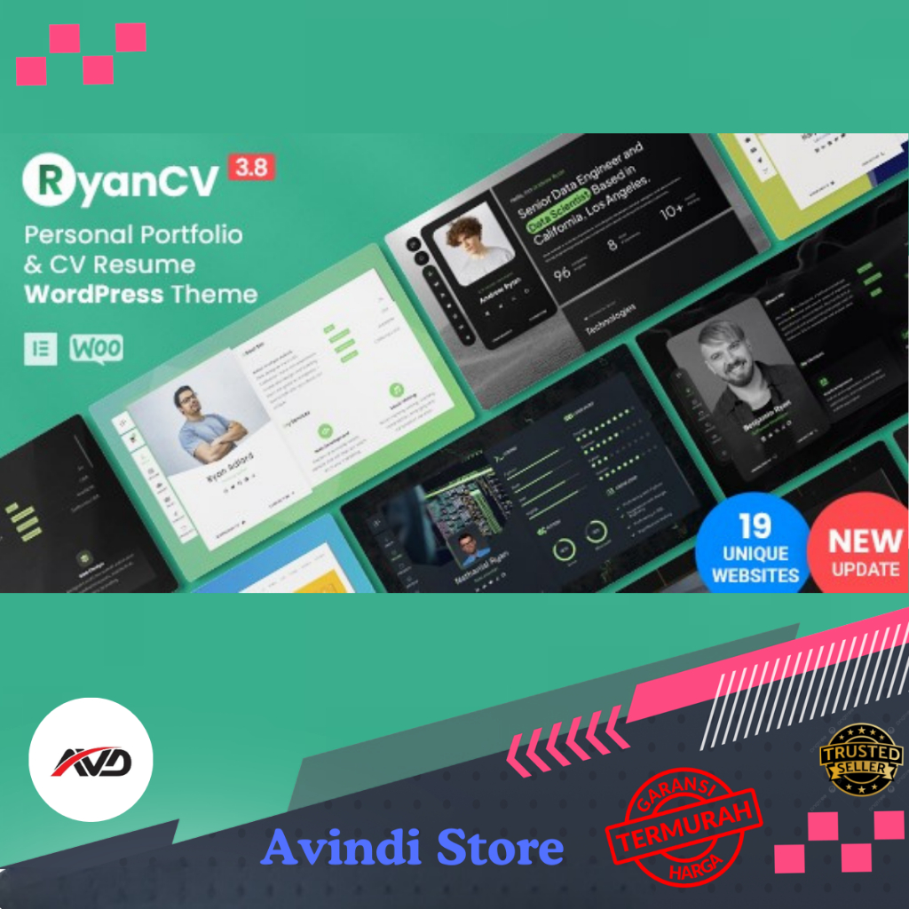 Jual RyanCV - Personal Portfolio Resume Theme | Shopee Indonesia