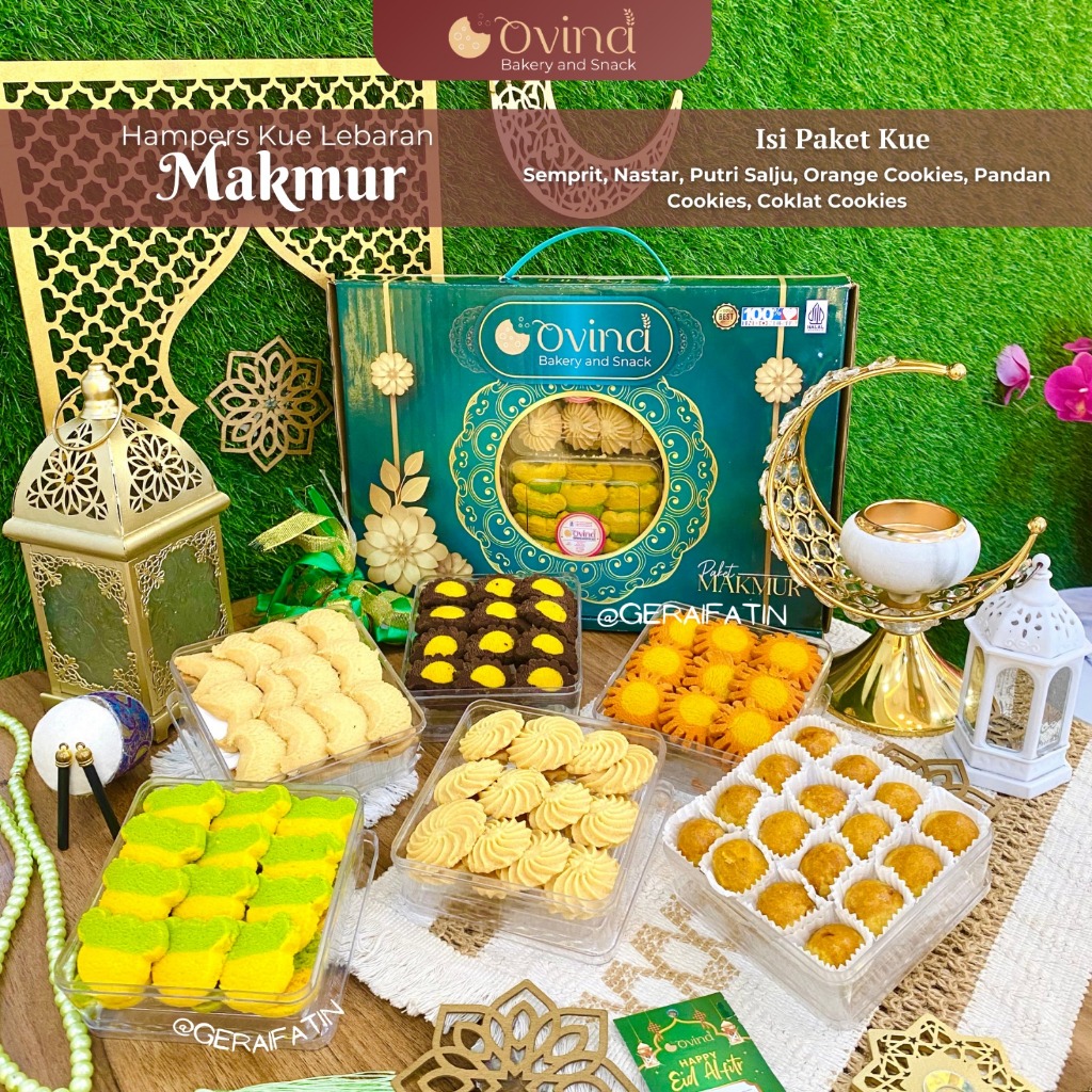 Jual KUE KERING LEBARAN PAKET OVINA MAKMUR ISI 6 TOPLES / HAMPERS HARI ...