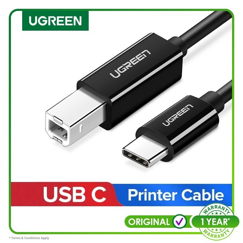 Jual Ugreen Kabel Printer USB A Type C To Type B 2.0 for Printer Epson ...