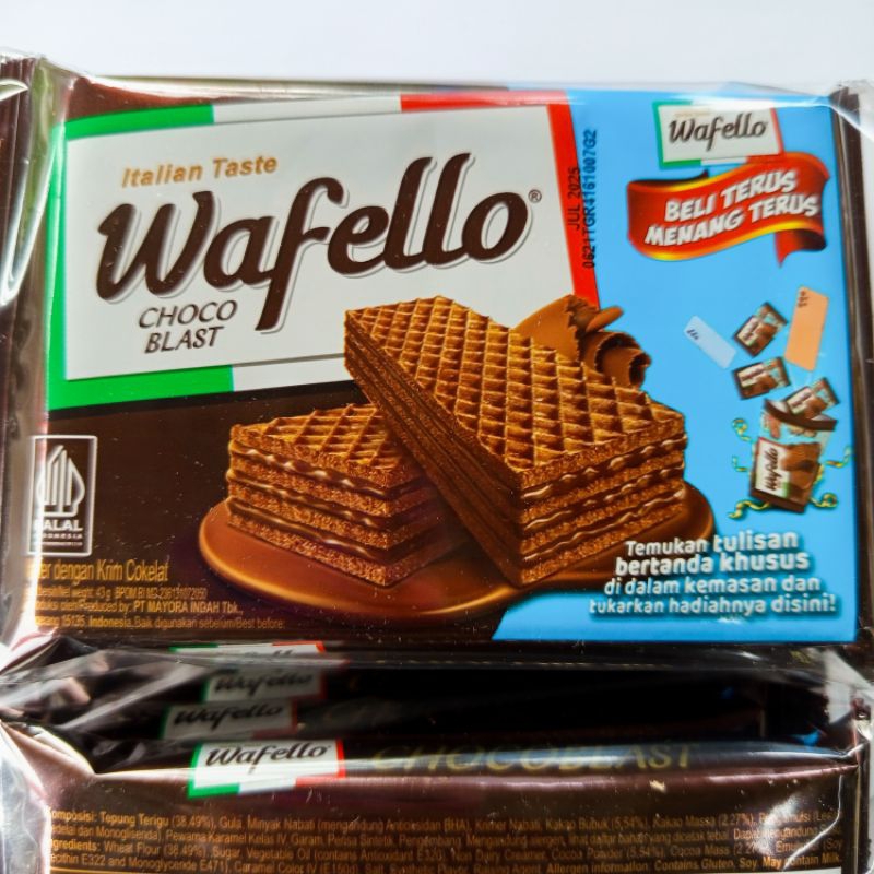 Jual Wafer Roma Wafello / Wafer Roma kemasan 1 pack isi 10 bungkus ...