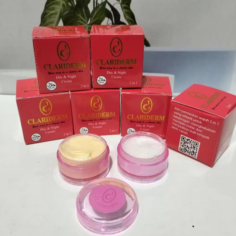Jual per 3pc Cream Claridem Susun Siang Malam Original | Shopee Indonesia