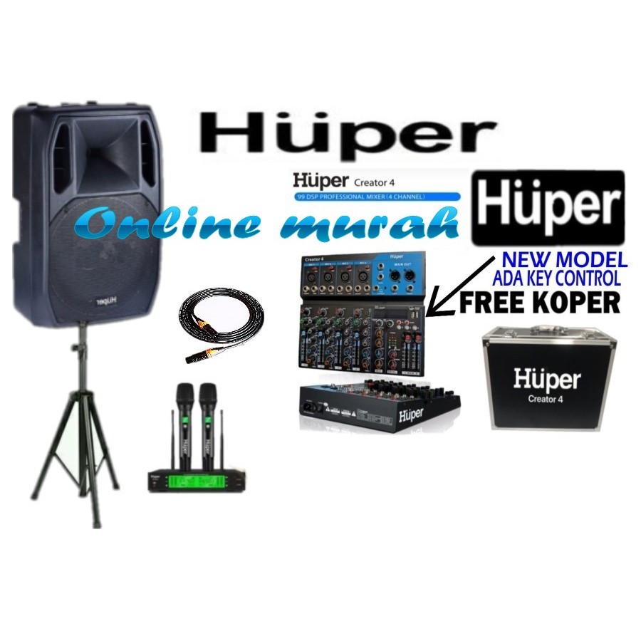 Jual paket sound system 15 inch huper ak15a mixer huper ig8 sk18pro 1 ...