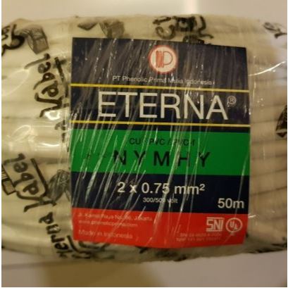 Jual KABEL ETERNA NYMHY 2 x 0.75 mm. Kabel lentur SERABUT (Harga Per Meter) | Shopee Indonesia