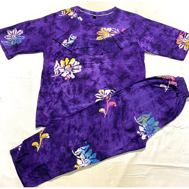 Jual standart LD 112cm SETELAN BATIK CAP SUPER MOTIF NEW bunga permen ...