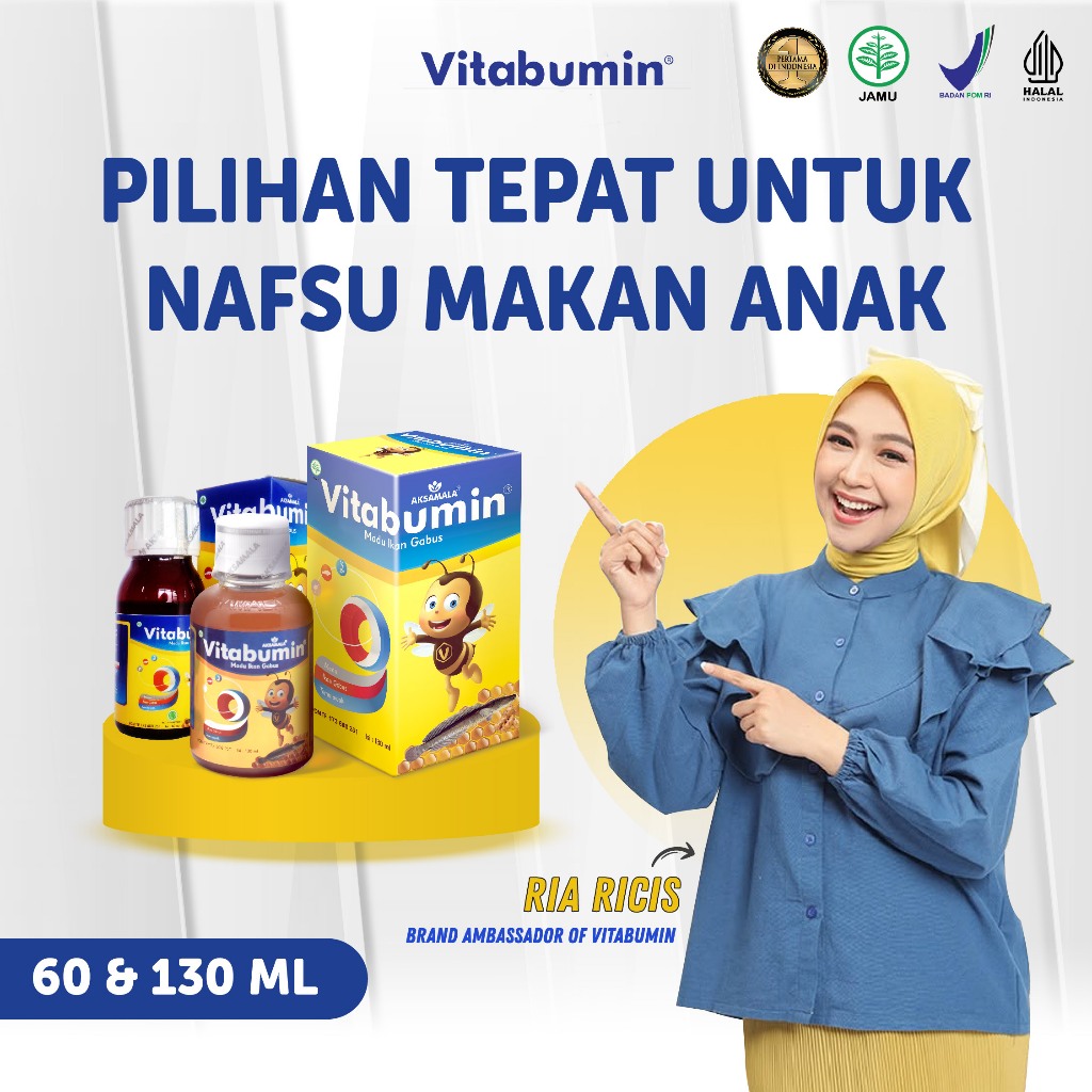 Jual Vitabumin Madu Albumin Ikan Gabus / Madu Anak Vitabumin 60ml & 130ml | Shopee Indonesia
