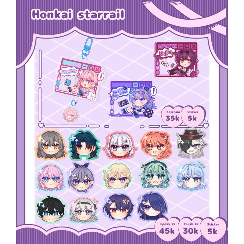 Jual Honkai Star rail Stickers |ORIGINAL MERCH| | Shopee Indonesia