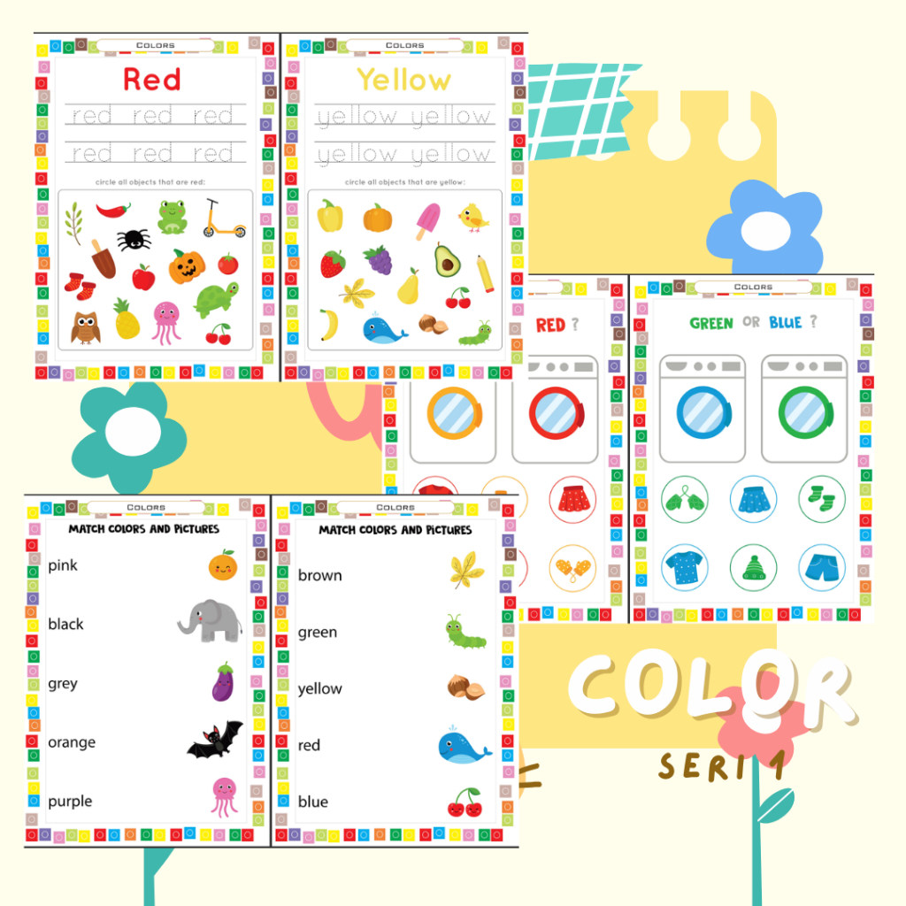 Jual BELAJAR MEWARNAI-WORKSHEET COLORING-UNTUK ANAK TK, PAUD-BELAJAR ...